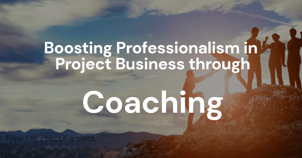 Coaching for Project Business - Oliver F. Lehmann